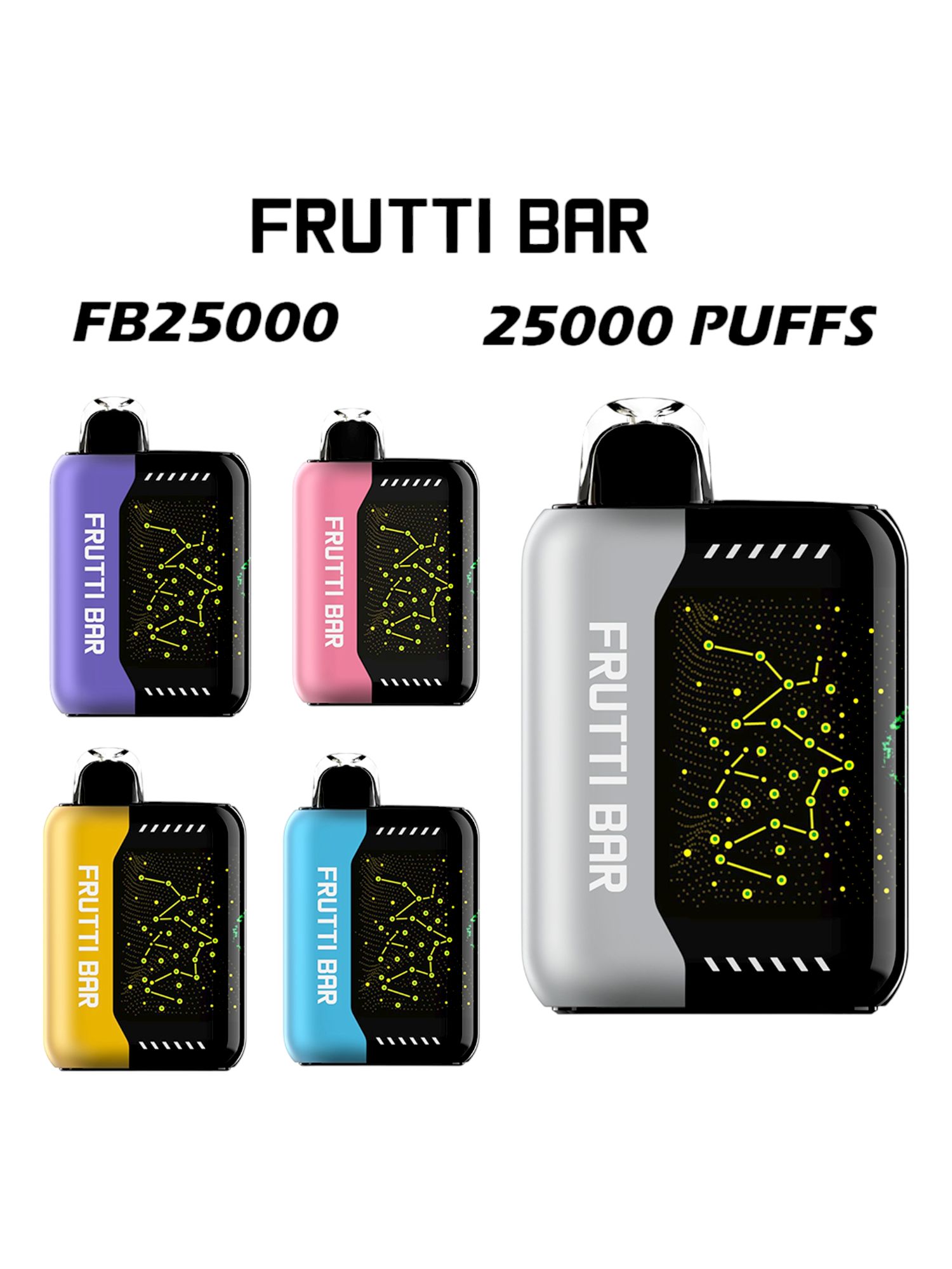 FRUTTI BAR FB25000 PUFFS 5% NICOTINE 5PCS BOX